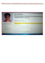 Comprehensive Case Study: 18-Month-Old Patient with Vomiting and ...