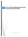 ATI Leadership Management Exam Dynamic Q&A Test Bank 2022/2023 - DocMerit