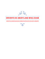Driver's Ed Worksheet #4 Exam with 100% Correct Answers 2024 - DocMerit