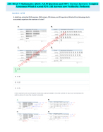 ATI TEAS 7 Mathematics (2024) – Exam Questions & Correct Answers for ...