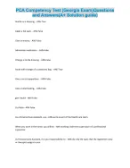 PCA Competency Test (Georgia Exam) with complete updated solutions 2023 ...