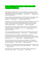 Early Childhood Final Exam (Questions With Complete Solutions) - DocMerit