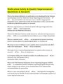 Medication Safety and Quality Improvement – Questions and Answers ...
