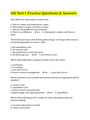 AIS Test 1 Practice Questions & Answers - DocMerit