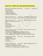 Army OCS Tactics Test questions with correct answers - DocMerit