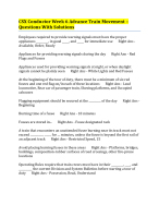 CSX Conductor Week 6 Advance Train Movement – Questions With Solutions - DocMerit