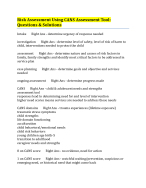 Risk Assessment Using CANS Assessment Tool: Questions & Solutions ...