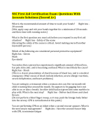 NSC First Aid, CPR & AED Exam-with 100% verified solutions - DocMerit