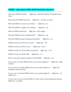 NIHSS - Post Test: Questions With Correct Solutions - DocMerit
