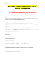 AAPC CPC FINAL EXAM [2025/26 LATEST UPPDATED VERSION] - DocMerit