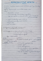 Biology Handwritten notes class 12 ( Reproductive Health) - DocMerit