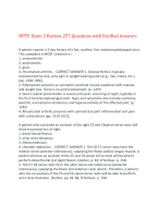 NPTE Exam Prep with complete solutions - DocMerit