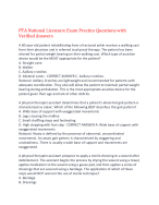 PTA National Licensure Exam Practice Questions with Verified Answers ...