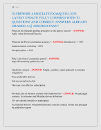 GUIDEWIRE ASSOCIATE EXAM|| 2024-2025 LATEST UPDATE FULLY COVERED WITH ...