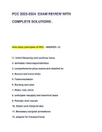 PCC 2024-2025 EXAM REVIEW WITH COMPLETE SOLUTIONS updated questions and ...