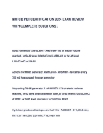 NMTCB PET CERTIFICATION 2024 -2025 EXAM REVIEW WITH COMPLETE SOLUTIONS ...