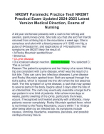 NREMT Practice Test Exam Updated 2024- 2025/ NREMT Practice Test free ...
