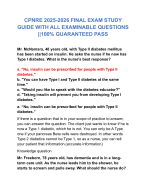CPNRE 2025-2026 FINAL EXAM STUDY GUIDE WITH ALL EXAMINABLE QUESTIONS ...
