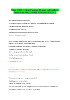WGU D265 Critical Thinking Reason and Evidence Exam-with 100% verified ...