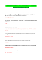 TAP Series – Food Safety Training (2025/2026), Verified Exam Questions ...