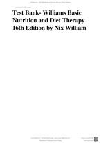 Test Bank- Williams Basic Nutrition and Diet Therapy 16th Edition by ...