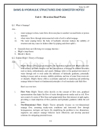 Dams and Hydraulic Structure Unit 3rd Notes for End Semester ...