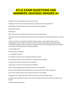 ATLS EXAM QUESTIONS AND ANSWERS 2024/2025 GRADED A+ - DocMerit