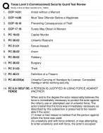 TEXAS LEVEL 3 (COMMISSIONED) SECURITY GUARD TEST REVIEW QUESTIONS WITH ...