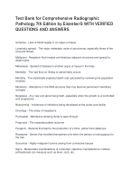 Test Bank for Comprehensive Radiographic Pathology 7th Edition by ...