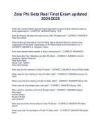 Zeta Phi Beta Real Final Exam updated 2024/2025 - DocMerit
