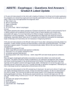 ABSITE - Esophagus – Questions And Answers Graded A Latest Update ...