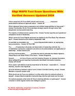 SSgt WAPS Test Exam Questions and Answers 2024 - DocMerit