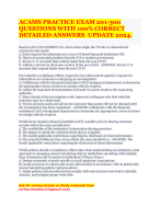 ACAMS PRACTICE EXAM 201-300 QUESTIONS WITH 100% CORRECT DETAILED ...