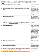 ATI TEAS 7 CHEMISTRY EXAM 2025 ACTUAL EXAM COMPLETE QUESTIONS WITH ...