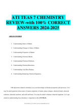 ATI TEAS 7 CHEMISTRY REVIEW-with 100% CORRECT ANSWERS 2024-2025 - DocMerit