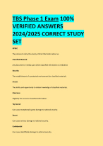 TBS Phase 1 Exam 100% VERIFIED ANSWERS 2024/2025 CORRECT STUDY SET ...