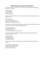 NCLEX PN Questions and Answers 2022-2023 - DocMerit