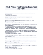 Stott Pilates Final Practice Exam Test 2024/2025 - DocMerit