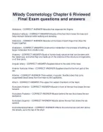 Milady Cosmetology Chapter 6 Riviewed Final Exam questions and answers ...