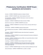 Phlebotomy Certification NAHP Exam questions and answers - DocMerit