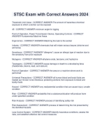 STSC Exam with Correct Answers 2024 - DocMerit