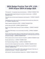 SIDA Badge Practice Test JFK -LGA EWR Airport SIDA id badge Q&A - DocMerit