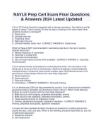 NAVLE Prep Cert Exam Final Questions & Answers 2024 Latest Updated ...