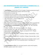 EKG Interpretation (HCA) QUESTIONS & ANSWERS 2024 ( A+ GRADED 100% ...