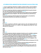 ATI Medication Administration (Dosage Calculation) - DocMerit