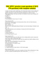 NBC-HWC practice exam questions (C&S)| 170 questions| with complete ...