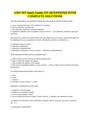 AMT MT Study Guide| 551 QUESTIONS| WITH COMPLETE SOLUTIONS - DocMerit