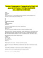 Nursing Competencies Comprehensive Final (All sets)| QUESTIONS | WITH ...