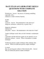 BACE EXAM 4.0 LABORATORY SKILLS QUESTIONS WITH COMPLETE SOLUTION - DocMerit