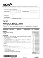 AQA GCSE PHYSICAL EDUCATION Paper 1 The human body and movement in ...